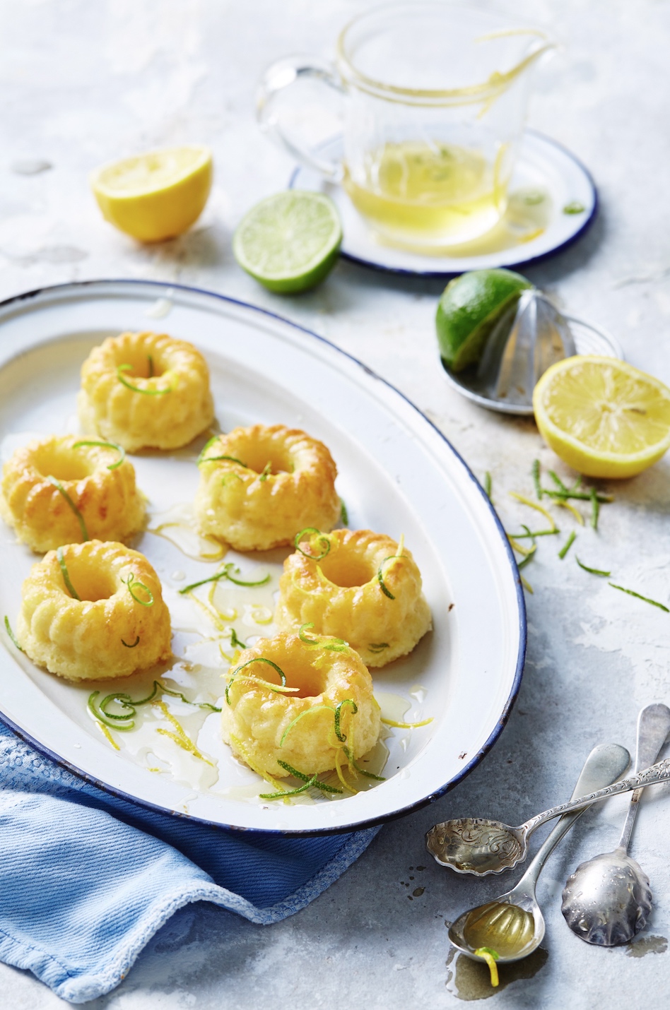 Zesty lemon and lime syrup cakes | Food & Home Magazine