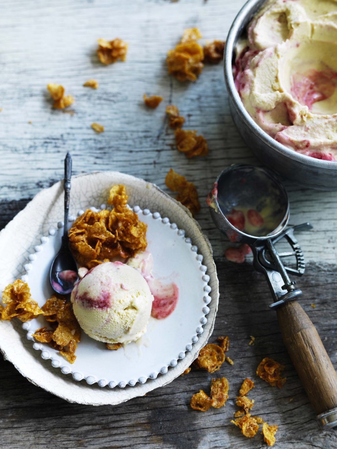 Raspberry ripple sweet corn ice cream – Food & Home Magazine