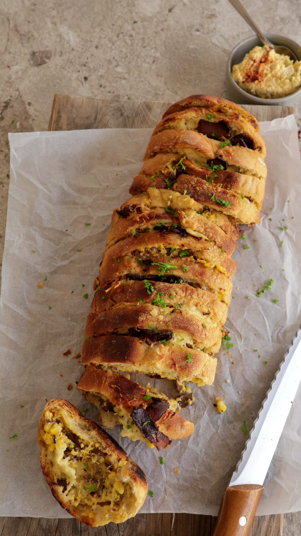 Garlic bread with corn and biltong butter – Food & Home Magazine