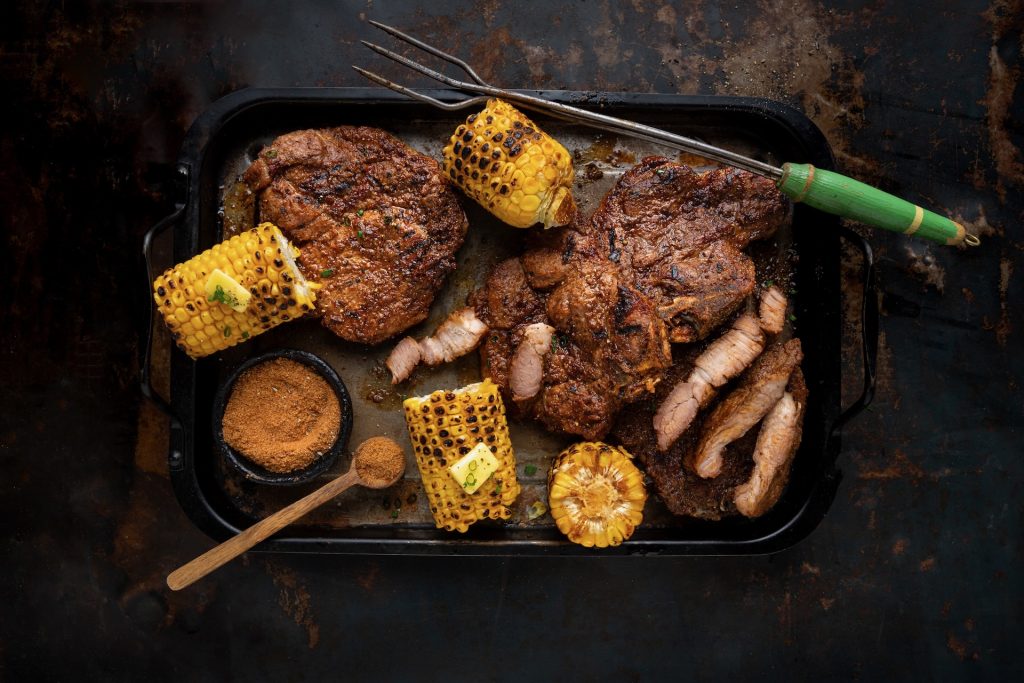 Braaied pork neck steaks with grilled sweetcorn – Food & Home Magazine