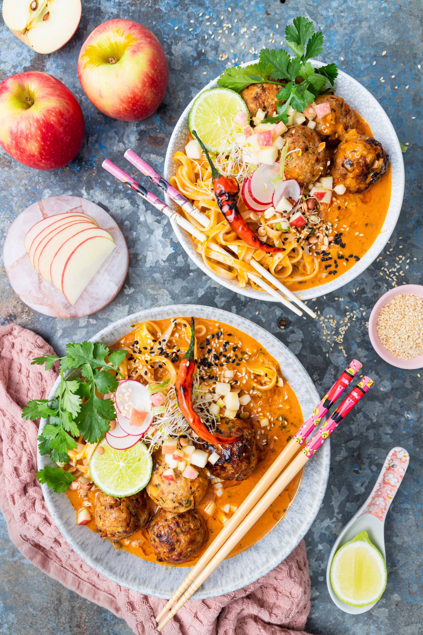 Pork & apple meatballs in Thai Red Curry – Food & Home Magazine